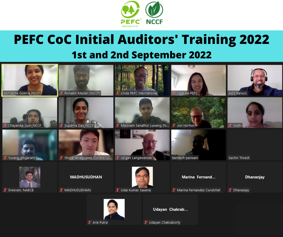 PEFC NCCF CoC Auditors’ Initial Training 2022